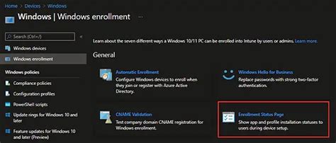 How To Configure Enrollment Status Page Esp In Microsoft Intune