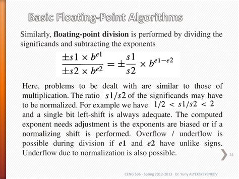 Ppt Advanced Computer Arithmetic Floating Point Arithmetic Week 3 Powerpoint Presentation Id