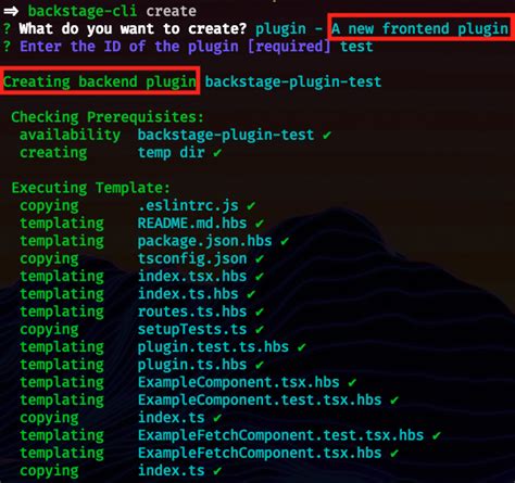 cli frontend plugin creation misleading log message bug · issue 10502