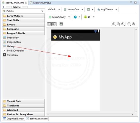 Gallery Android Widgets Example