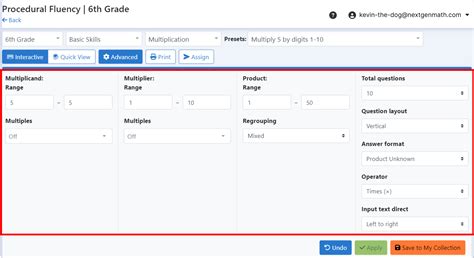 Saving Custom Procedural Fluency Presets To My Presets Next Gen Math