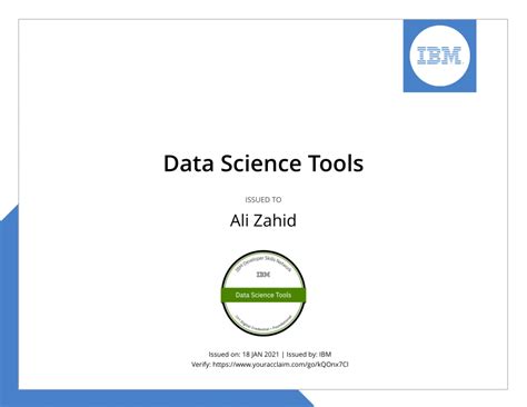 Pdf Ibm Badge Data Science Tools