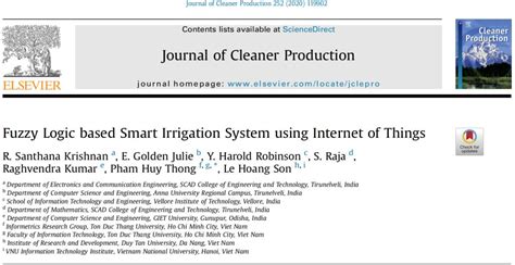 research on fuzzy logic intelligent irrigation system based on iot