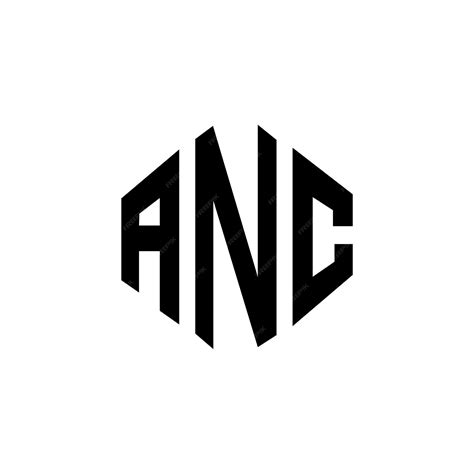 Premium Vector Anc Letter Logo Design With Polygon Shape Anc Polygon