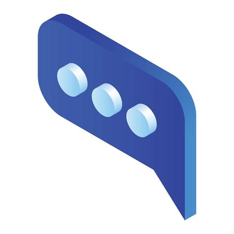 Blue Chat Icon Isometric Style 14181892 Vector Art At Vecteezy