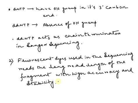 Solved 1 What Is The Difference Between A Dntp And Ddntp How Do The Ddntps Play A Role In