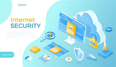 Premium Vector Internet Security Safety And Confidential Data