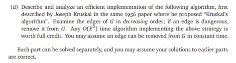Solved Most Classical Minimum Spanning Tree Algorithms Use