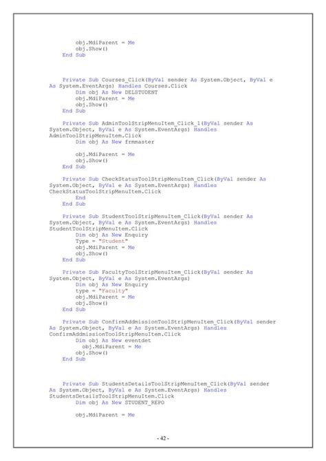 Event Management System Vb Net Project Reportpdf