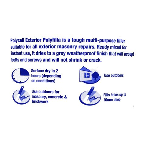 Polycell Multi Purpose Exterior Polyfilla 1kg