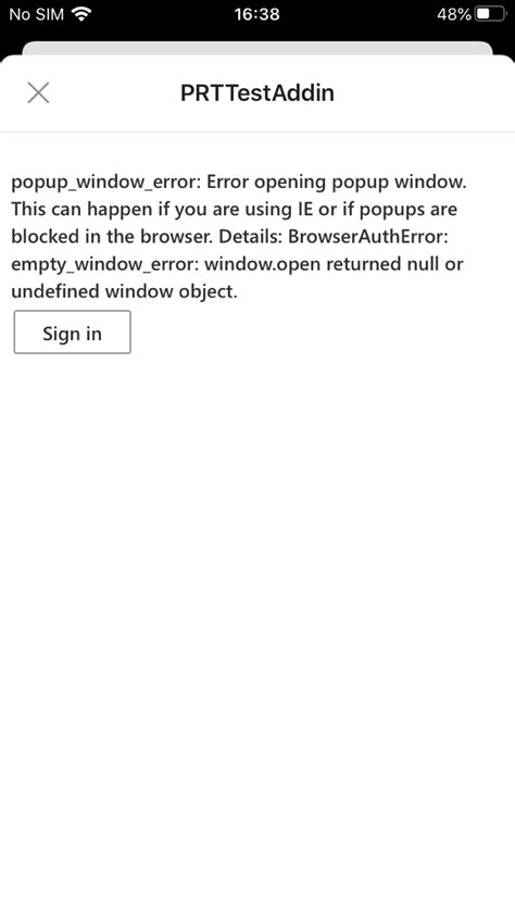 Browserautherror Empty Window Error Window Open Returned Null Or Undefined Window Object In