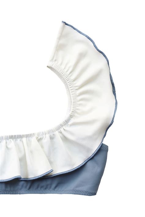 Elisa Bikini Dusty Blue And Ivory Folpetto