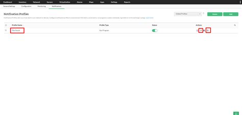 Modify Or Remove Notification Profiles Opmanager Help