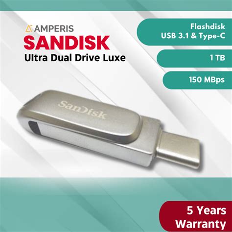 Sandisk Ultra Dual Drive Luxe Flashdisk Tb Usb Type C Lazada Indonesia
