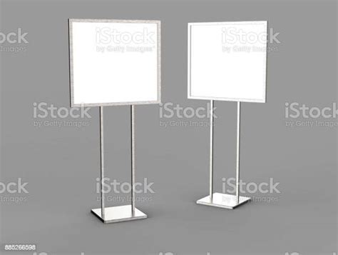 실내 받침대 강 기호 서 포스터 배너 광고 표시 로비 메뉴 보드 빈 흰색 3d 렌더링입니다 0명에 대한 스톡 사진 및 기타 이미지 Istock