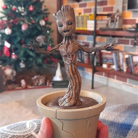 Archivo Stl Groot En Maceta・diseño Imprimible En 3d Para Descargar・cults