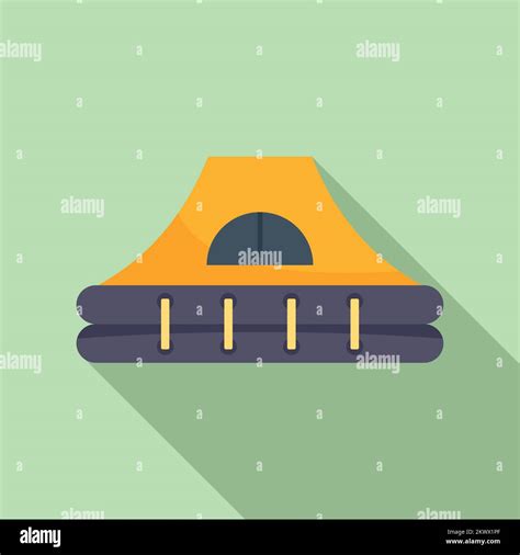 Safety Boat Icon Flat Vector Sea Rescue Power Guard Stock Vector