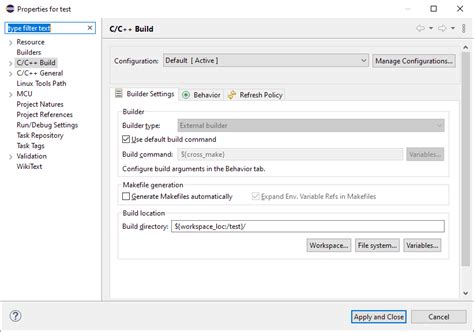 Makefile Projects Do Not Inherit Global {cross Make Setting · Issue