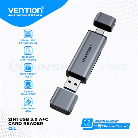 Promo Vention 2in1 Usb Card Reader Jakarta Barat Vention Authorized Store Tokopedia