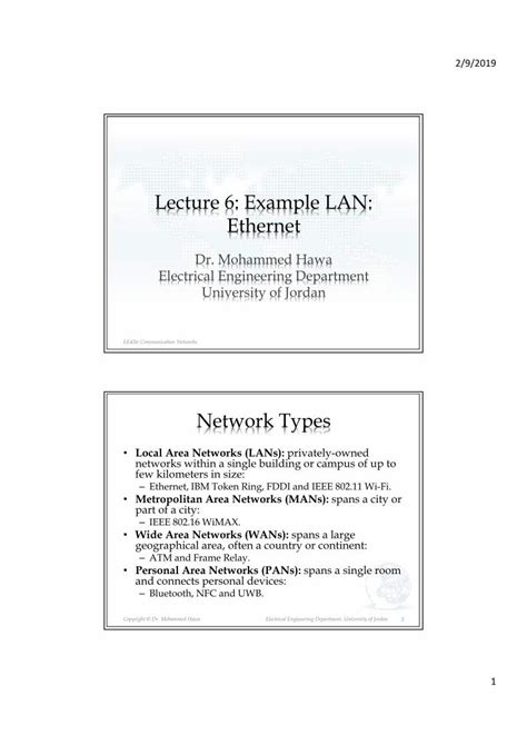Pdf Lecture 6 Example Lan Ethernet Example Lan Ethernetpdf · 2019