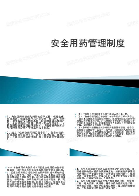 安全用药管理制度课件PPT模板下载 编号lpkkkzbq 熊猫办公