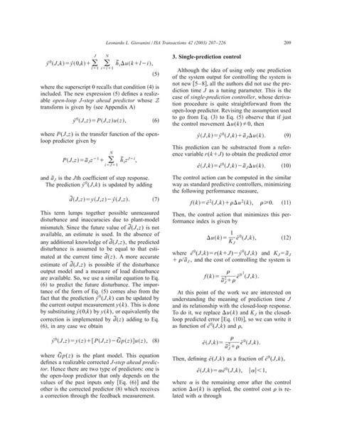 Predictive Feedback Control Pdf