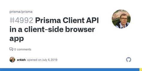 Prisma Client Api In A Client Side Browser App · Issue 4992 · Prisma
