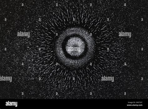 Magnetic Fields Around A Loudspeaker Used With Electricity To Generate