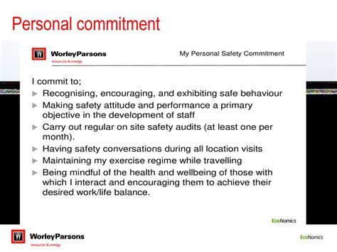 Management Safety Commitment Letter