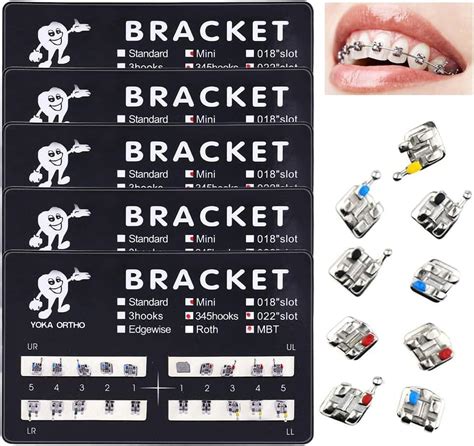 Dental Bracket Brackets For Braces 5 Sets 100 Pcs Dental