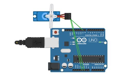 circuit design control de servo augusto varas tinkercad