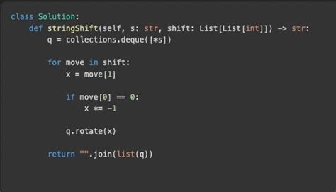 Evan Hope On Linkedin Leetcode 1427 Perform String Shifts You Are
