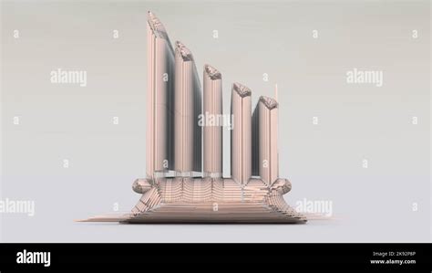 Modern 3d Illustration Of Architectural Structure Based On Archaic And Classical Greek Ionic And