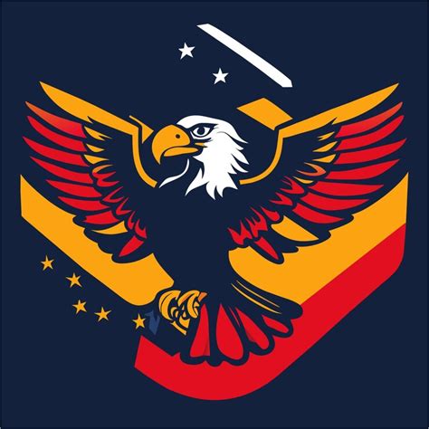 Premium Vector Bald Eagle With The American Flag Eps Vectorized