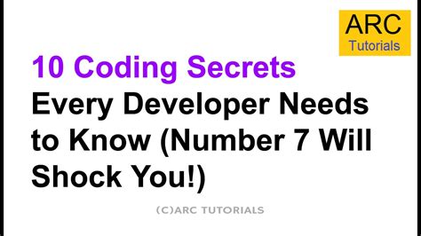 Top 10 Coding Secrets Every Developer Must Know Expert Tips For