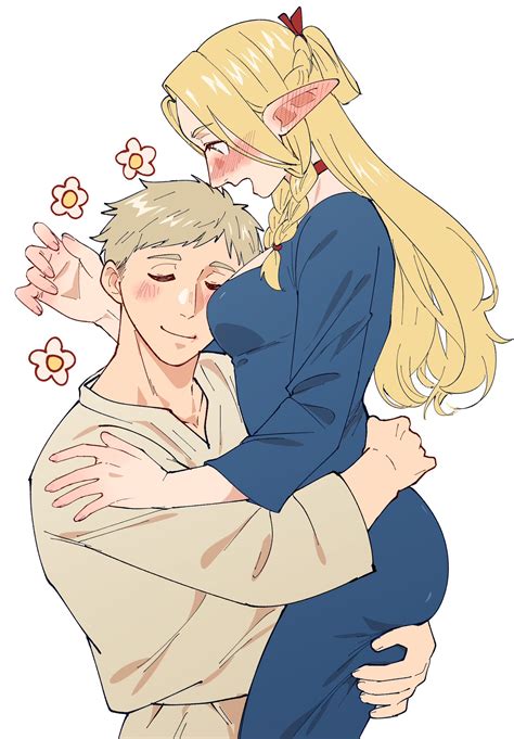 Marcille Donato And Laios Touden Dungeon Meshi Drawn By Kikaia Danbooru