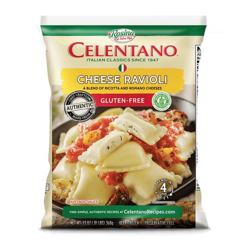Celentano Quality Frozen Italian Cuisine Rosina Food Products