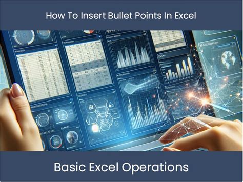 Excel Tutorial How To Insert Bullet Points In Excel Excel