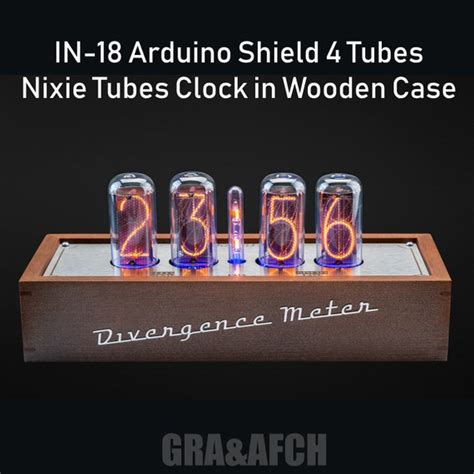 Nixie Tubes Clock IN Arduino Shield Wooden Case TUBES GPS Etsy