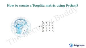 How To Create A Toeplitz Matrix Using Python The Security Buddy