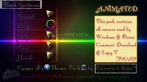 Black Spectrum For Cursorfx Enable Windows Theme Customization