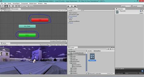 unity d Unity Animator Não consigo excluir Stack Overflow em Português