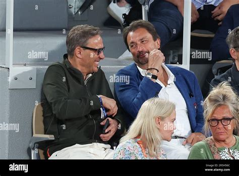 Paris France 03rd June 2023 Julien Courbet Henri Leconte In The