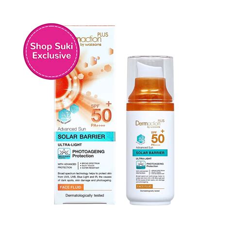 Dermaction Plus By Watsons Advanced Sun Solar Barrier Spf 50 Pa 4