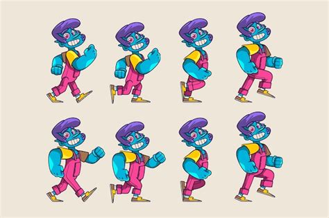 Premium Vector Hand Drawn Animation Frames Element Collection