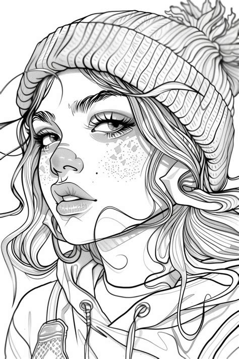 Cute Girl Coloring Pages Free Printables Coloring Pages Of People