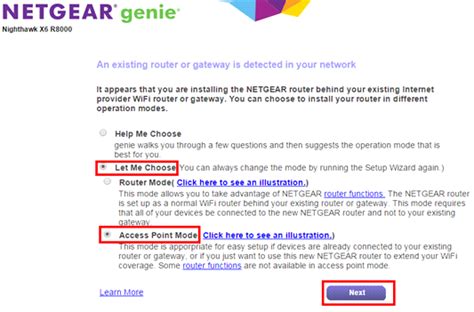 Im Setting Up My Nighthawk Router For The First Time How Do I Set It To Access Point Ap Mode