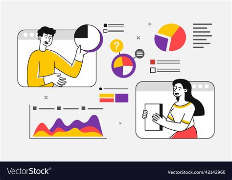 Data Analysis Concept Royalty Free Vector Image