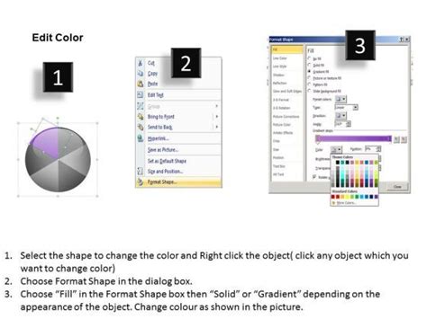 Steps Pie Chart Process Business Plan Worksheet PowerPoint Templates