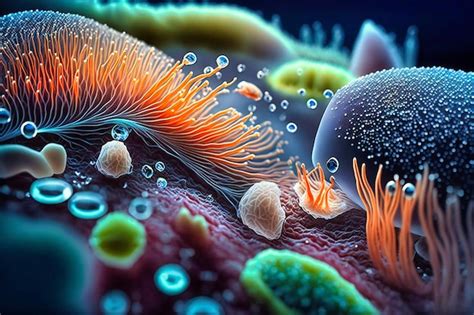 Observa Los Diversos Microorganismos Marinos Que Contribuyen Al